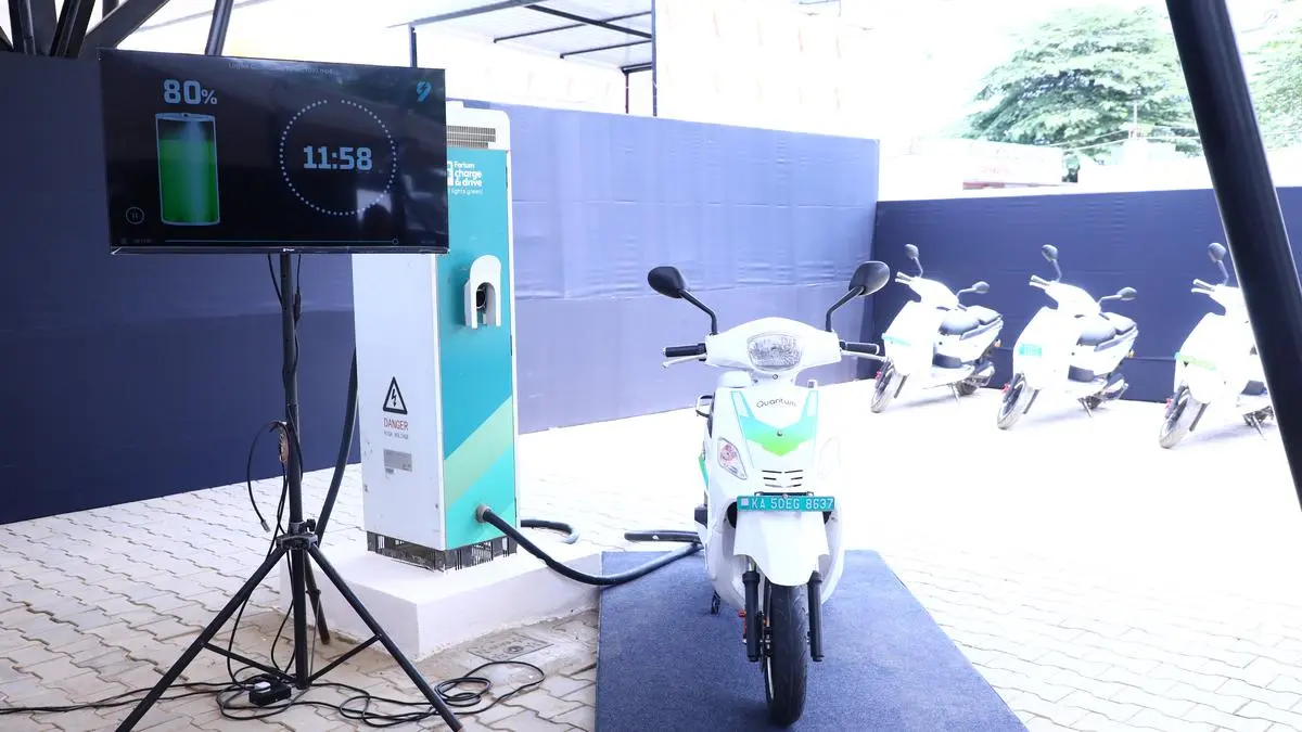 Log9 Materials and Quantum Energy unveil commercial 2-wheeler EV - The Hindu BusinessLine